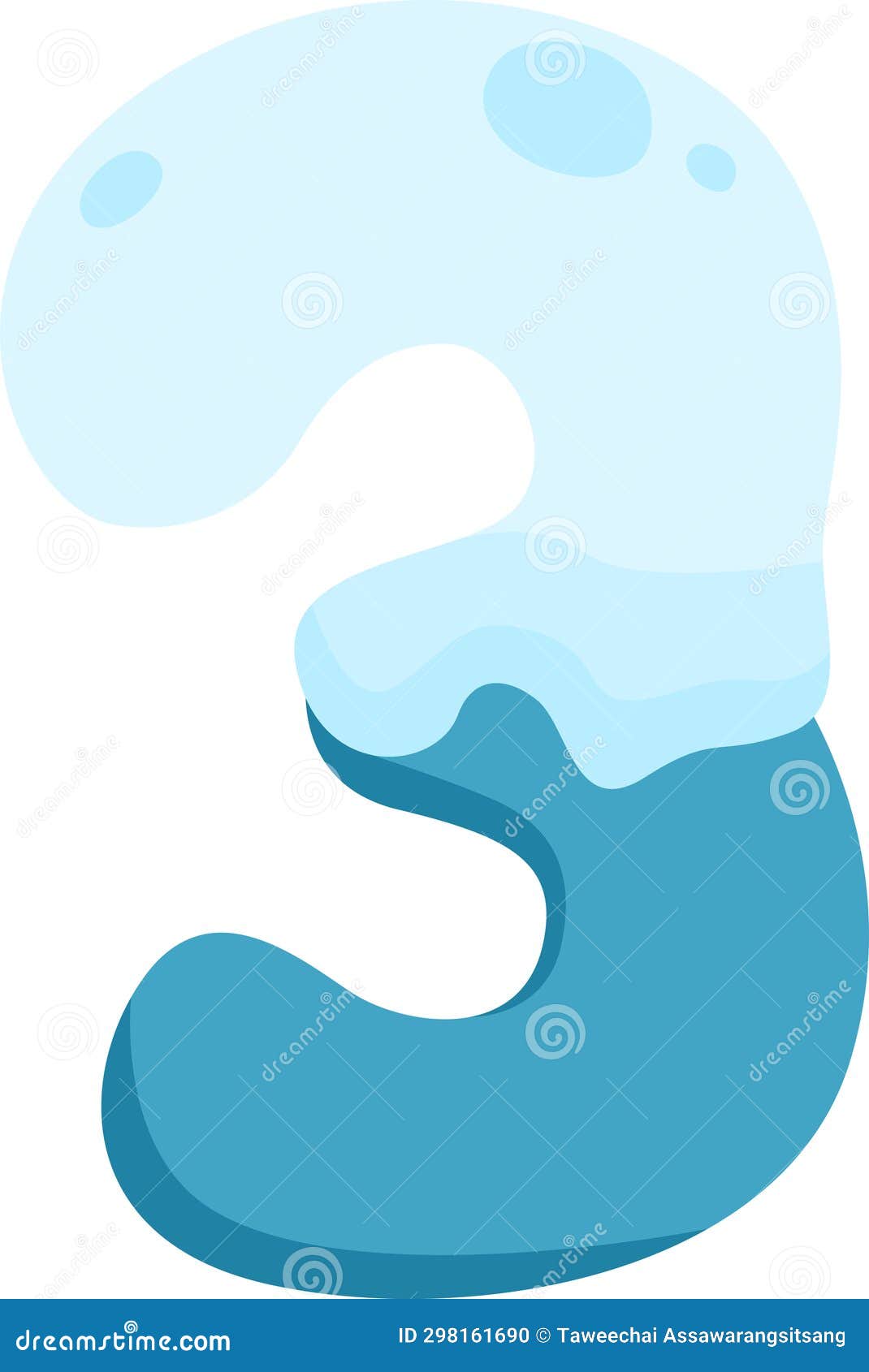Snow Melt Font Vector Design Stock Photo - Illustration of ocean, melt ...