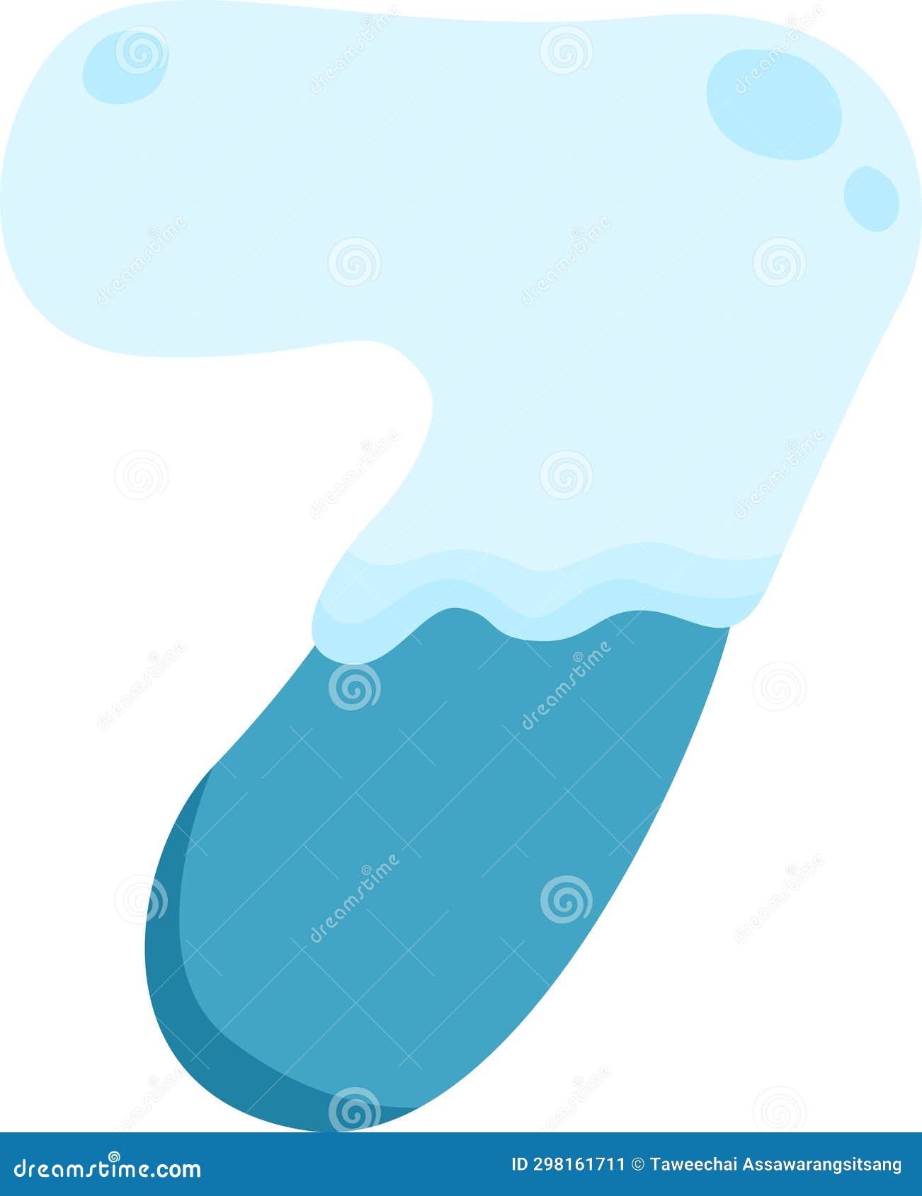 Snow Melt Font Vector Design Stock Image - Illustration of snow, vector ...