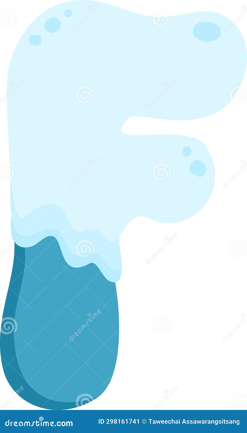 Snow Melt Font Vector Design Stock Image - Illustration of glyph ...