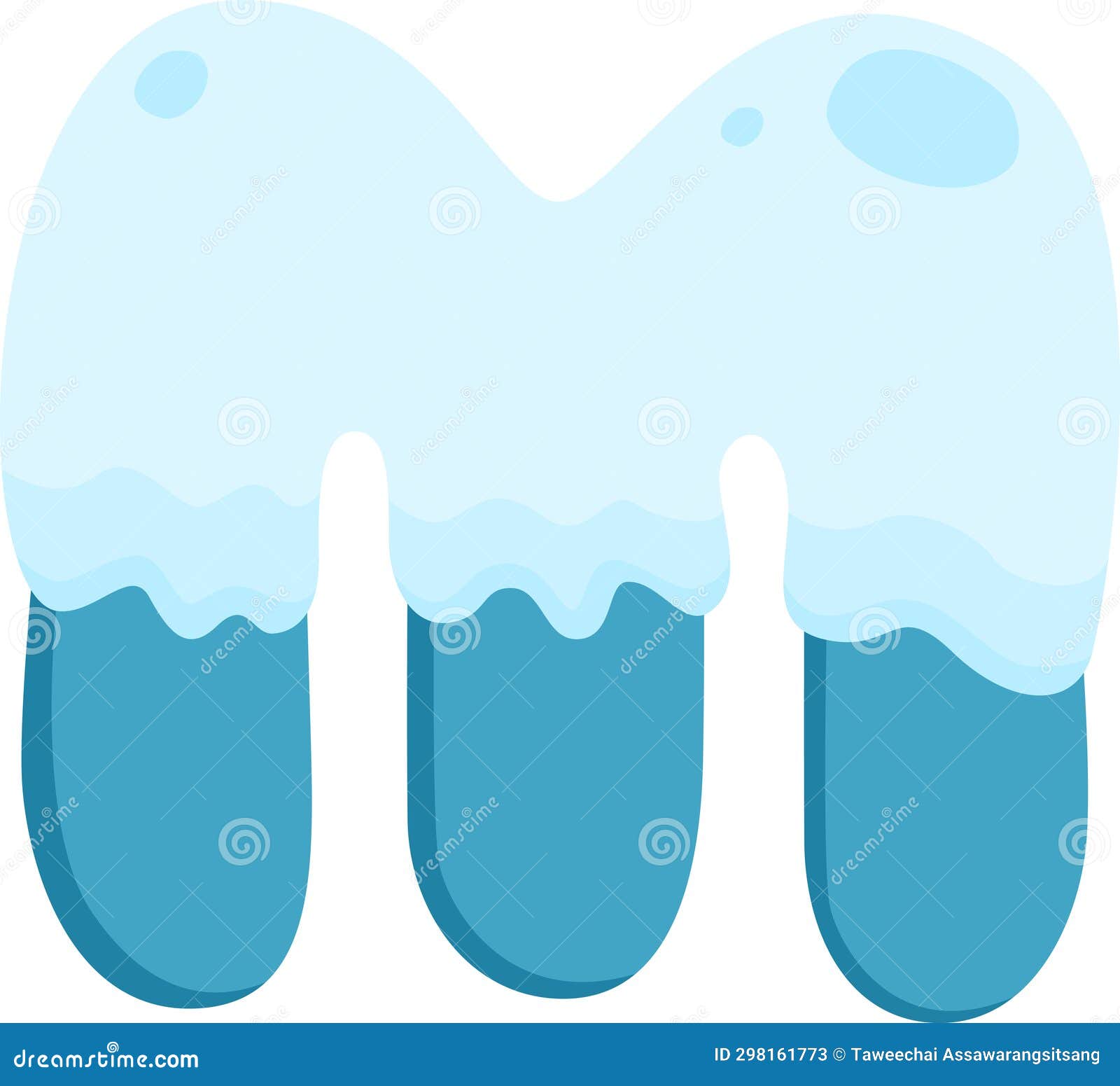 Snow Melt Font Vector Design Stock Image - Illustration of winter, text ...