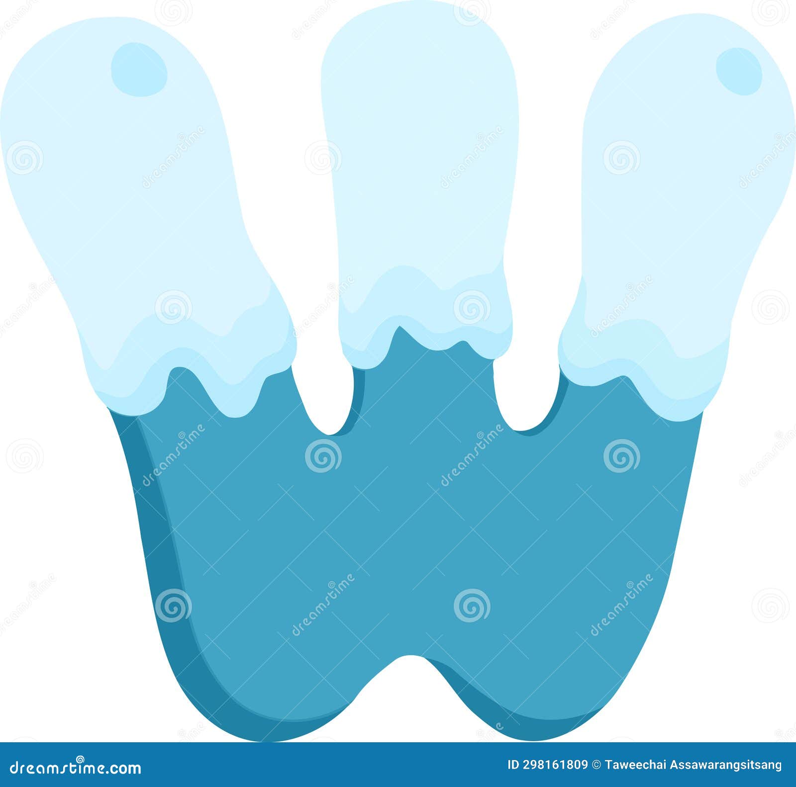 Snow Melt Font Vector Design Stock Image - Illustration of ocean, text ...