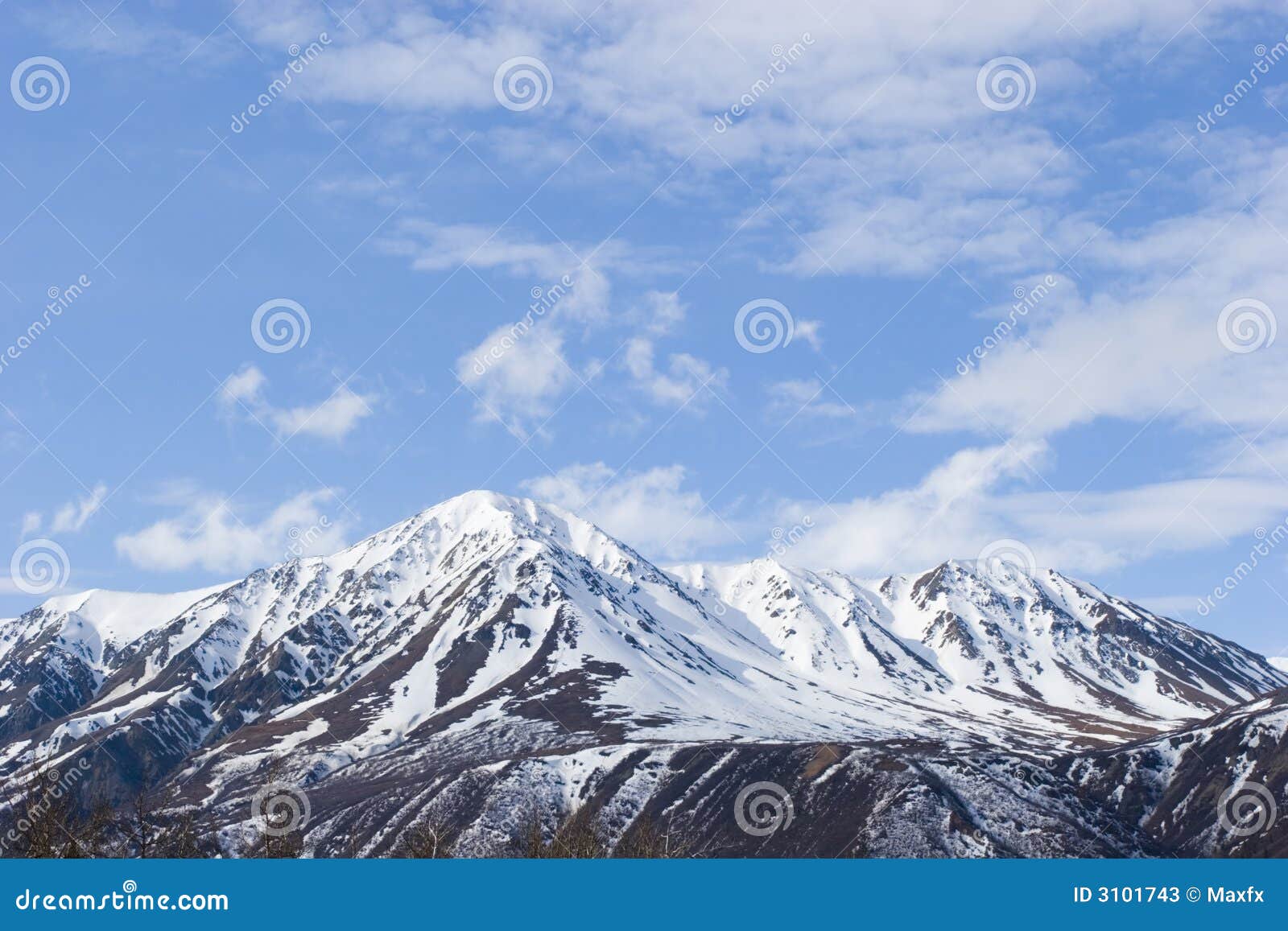 Snow melting on mountains stock image. Image of tourism - 3101743