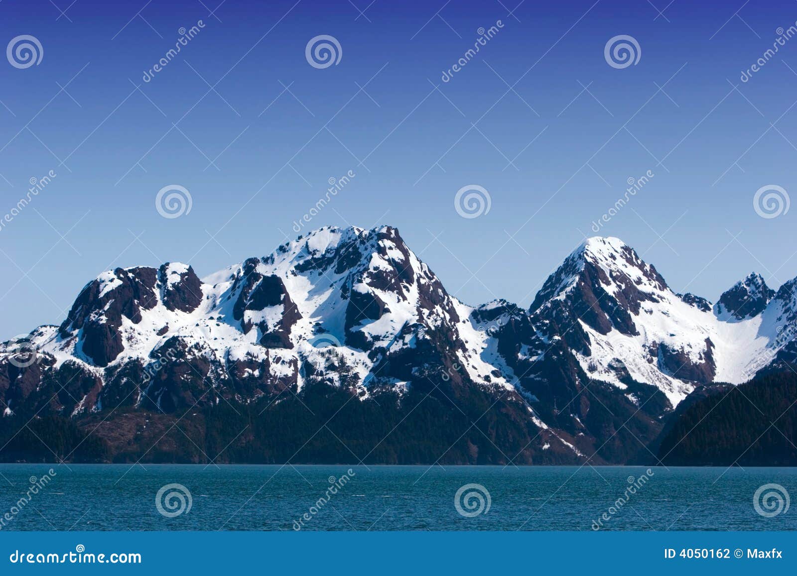 Snow melting on mountains stock photo. Image of peak, touristic - 4050162