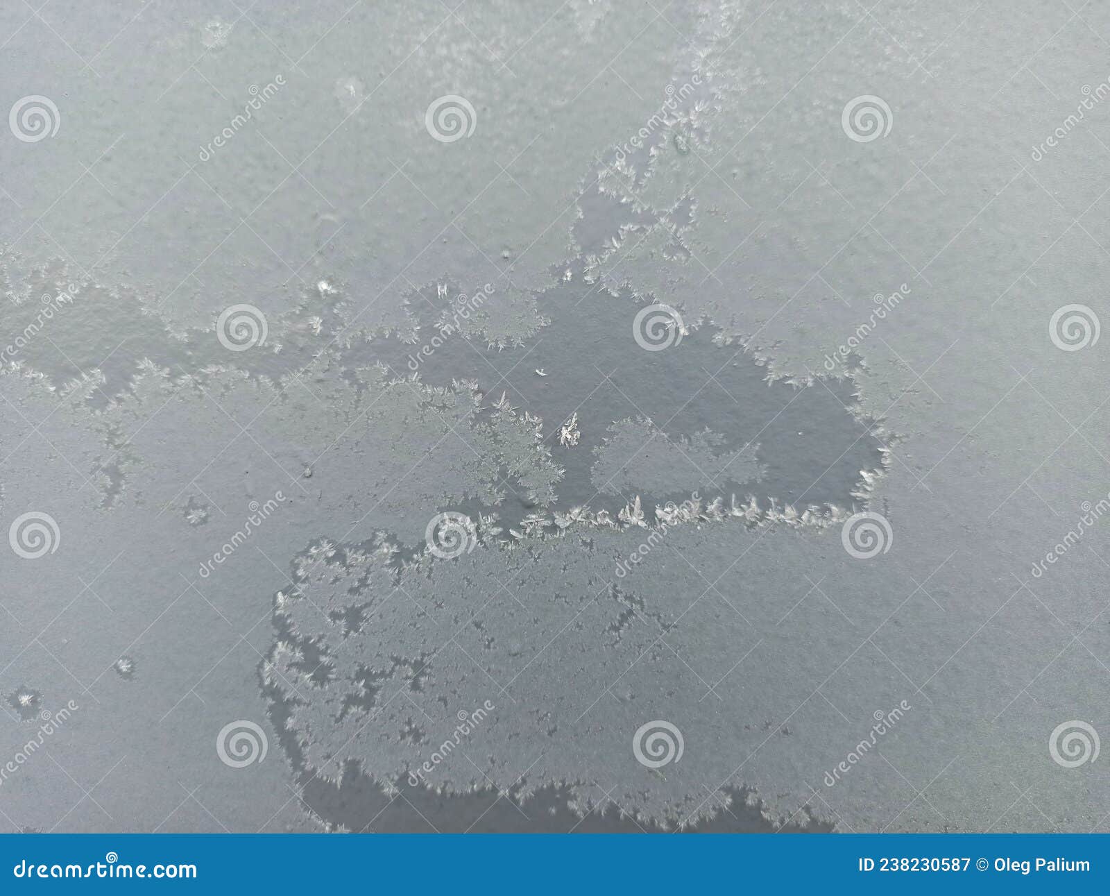 Snow on Metal Shot-close-up Stock Image - Image of border, protective ...