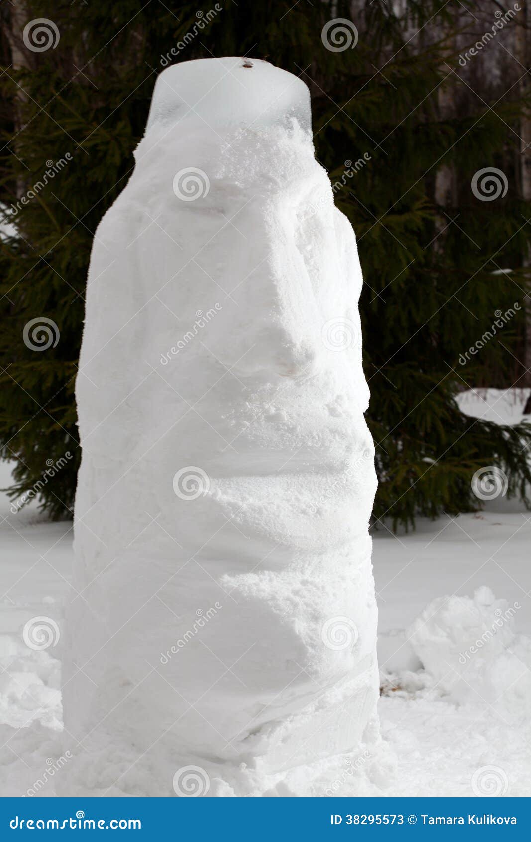 Snow Moai stock image. Image of amusement, unusual, imaginative - 38295573