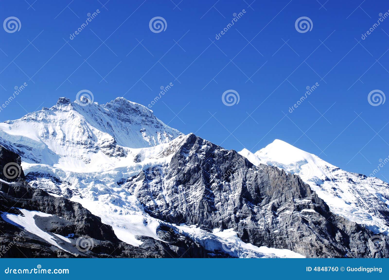 Snow Mountain stock photo. Image of rock, snowpeak, environment - 4848760