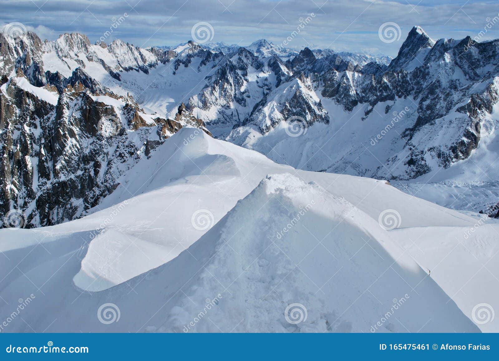 Snow Mountain in Chamonix, France Stock Image - Image of peaceful ...