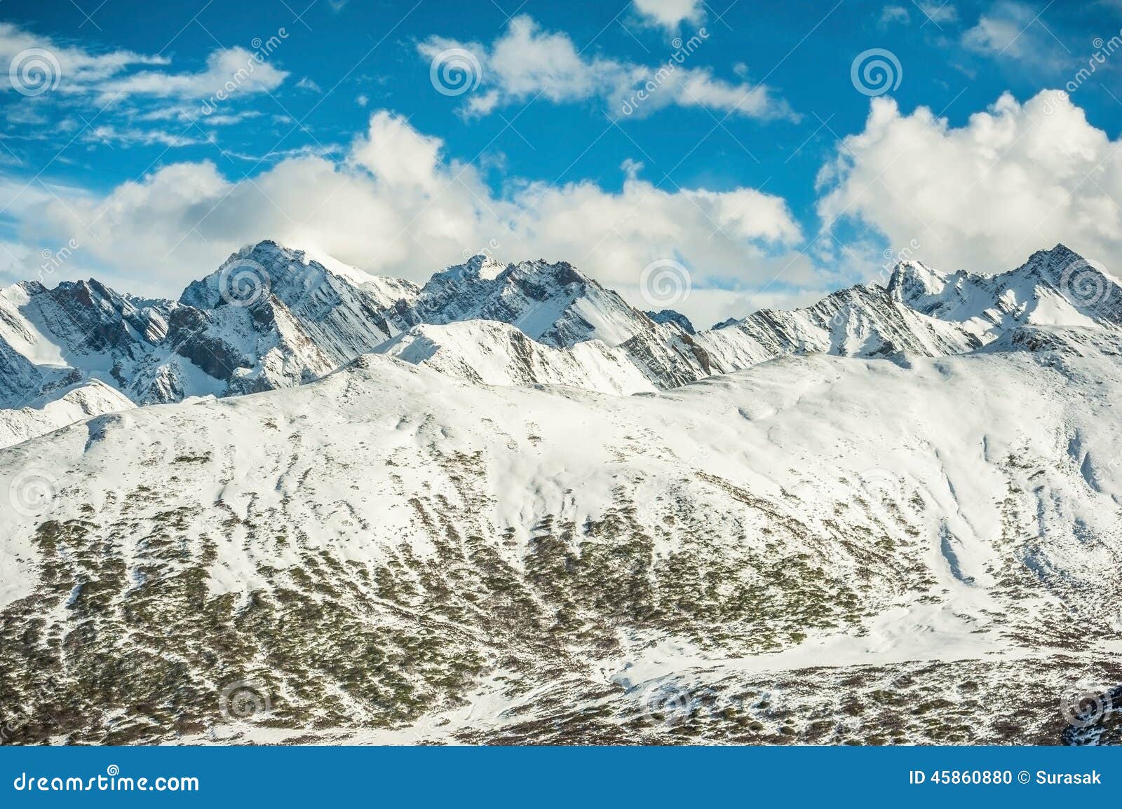 Snow Mountain in China stock photo. Image of landscape - 45860880