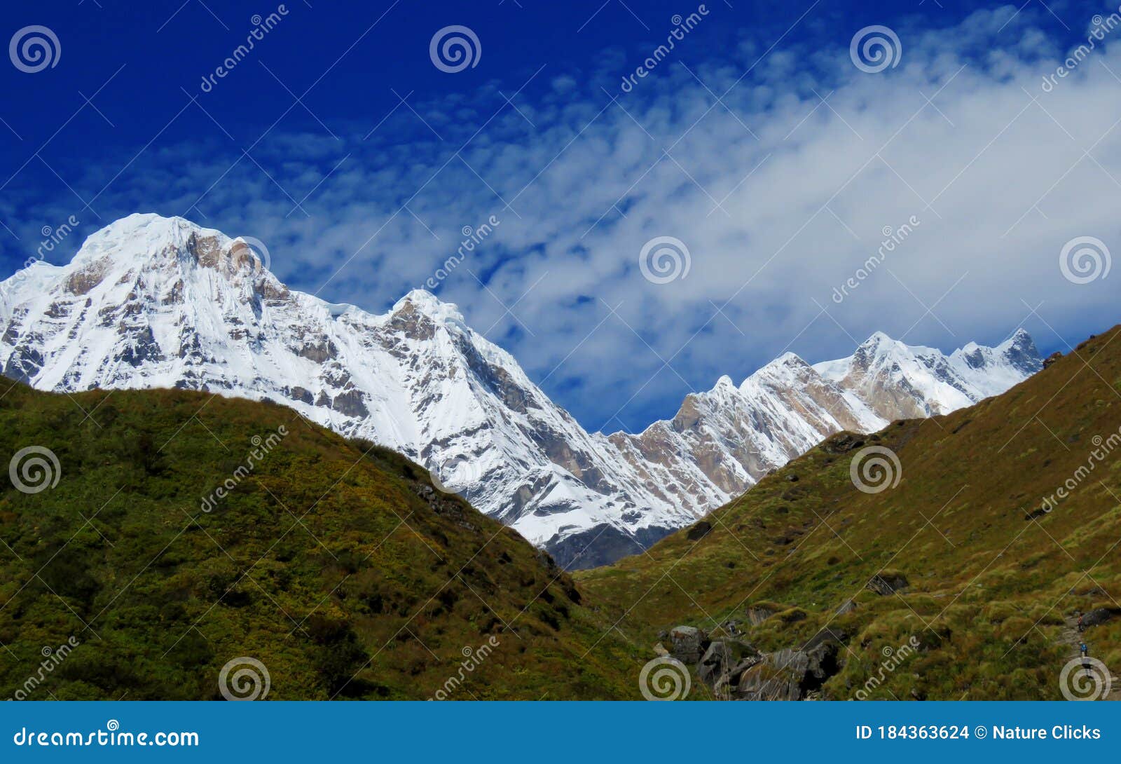 Snow Mountain Landscape in the Alps,annapurna Mountain, Stock Photo ...
