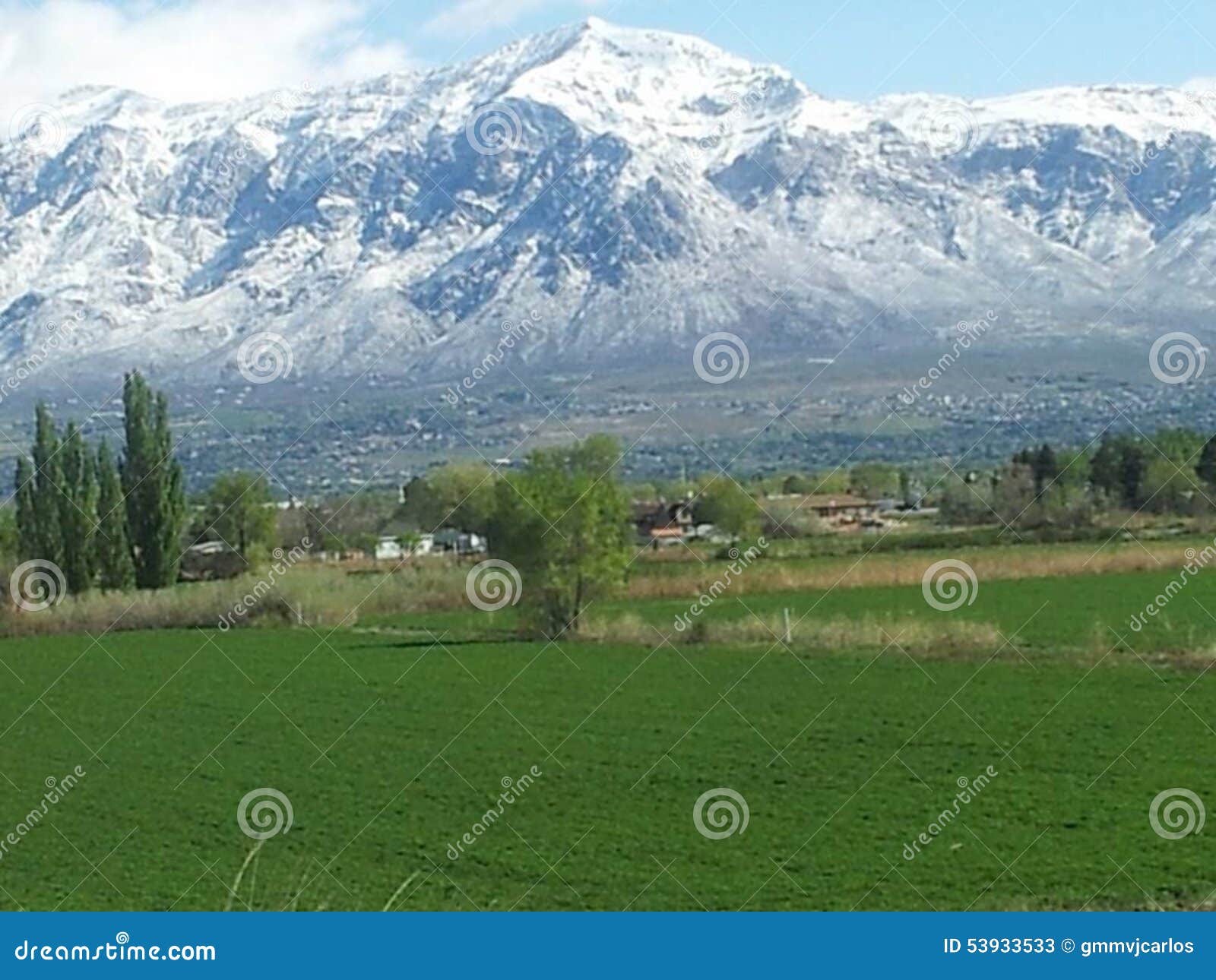 Snow mountain stock image. Image of snow, mountain, field - 53933533