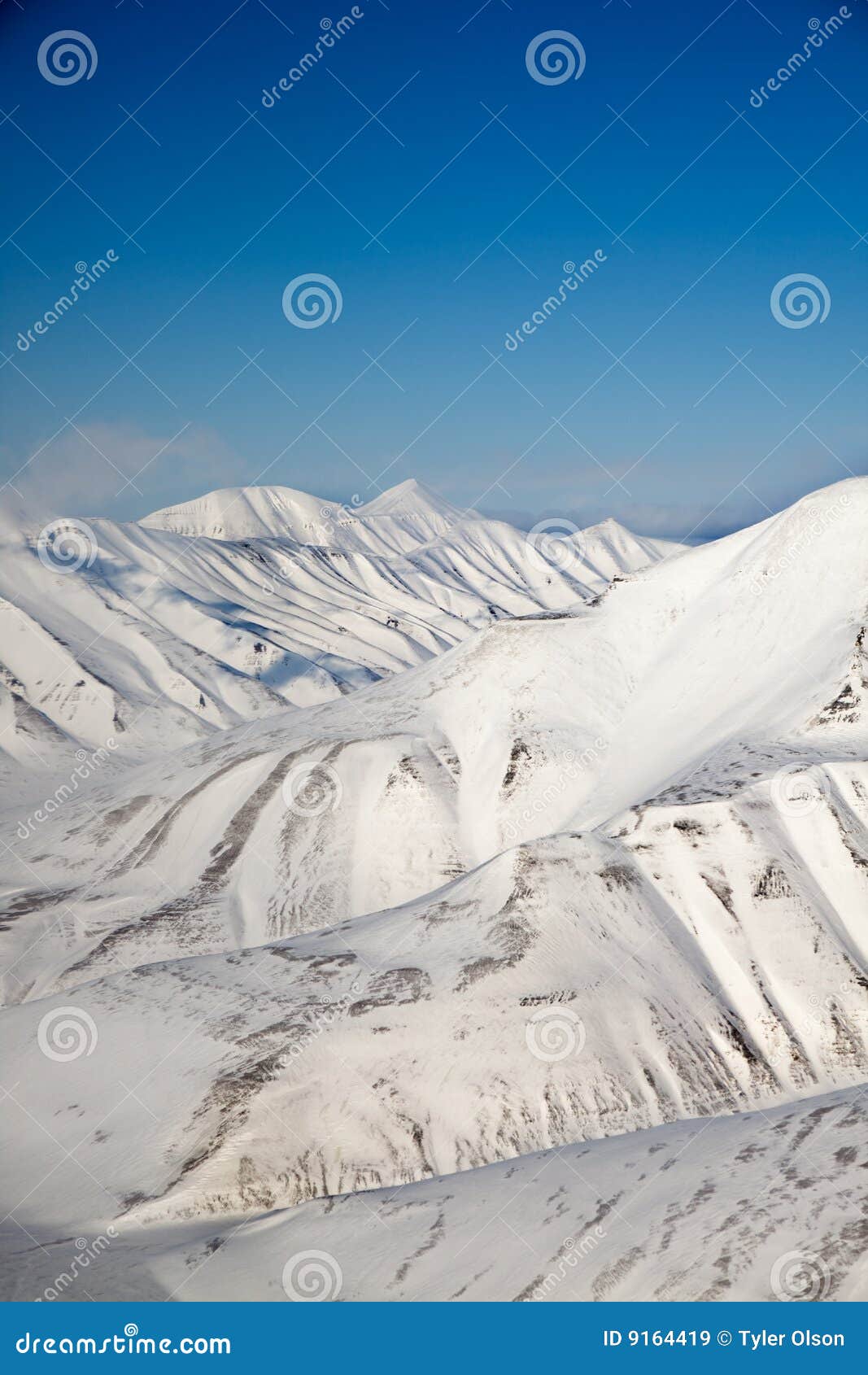 Snow Mountain Range stock image. Image of valley, winter - 9164419