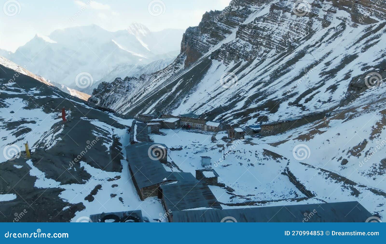 Snow Mountain Shot in Mustang,Nepal Stock Image - Image of snow ...