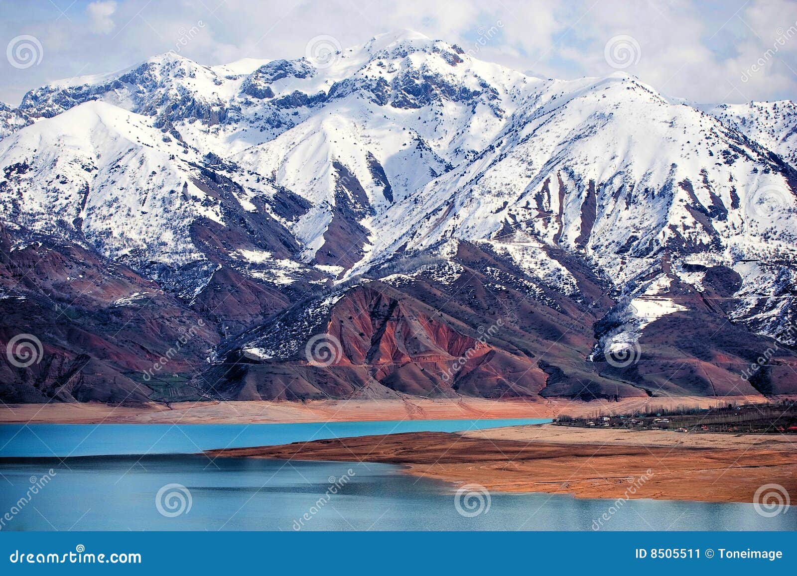 Snow Mountain,Tashkent,Uzbekistan Stock Image - Image of lake, peak ...