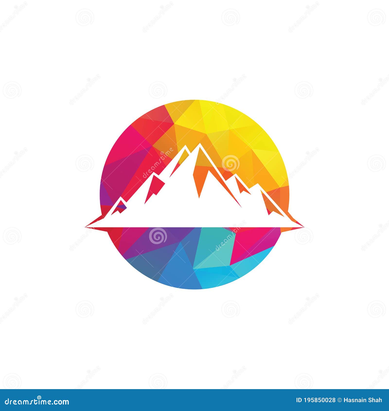 Snow Mountain Vector Illustrations Design. Stock Vector - Illustration ...