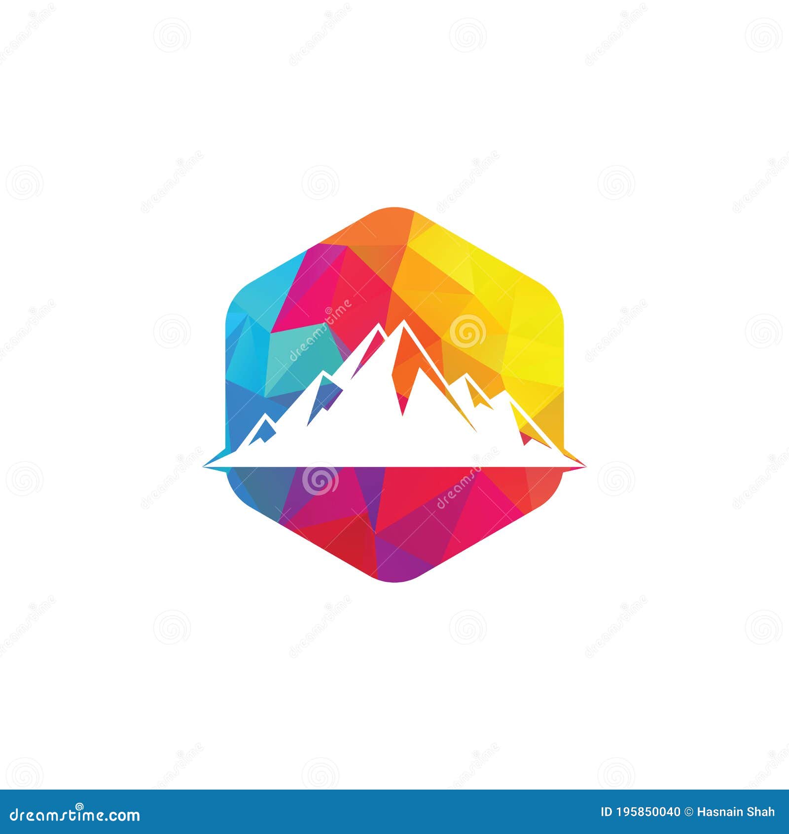 Snow Mountain Vector Illustrations Design. Stock Vector - Illustration ...