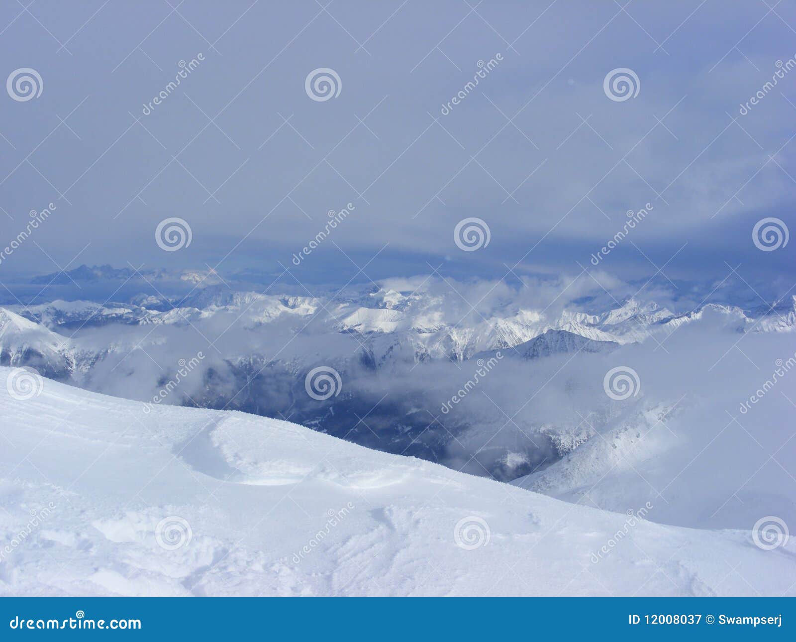 Snow on the mountains stock image. Image of austria, glacier - 12008037