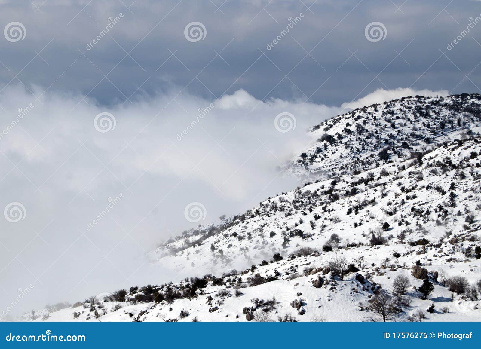 Snow on the mountains stock photo. Image of peaks, activities - 17576276