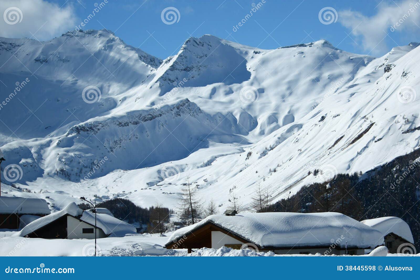 Snow Mountains Alps in Italy Stock Photo - Image of january, majestic ...