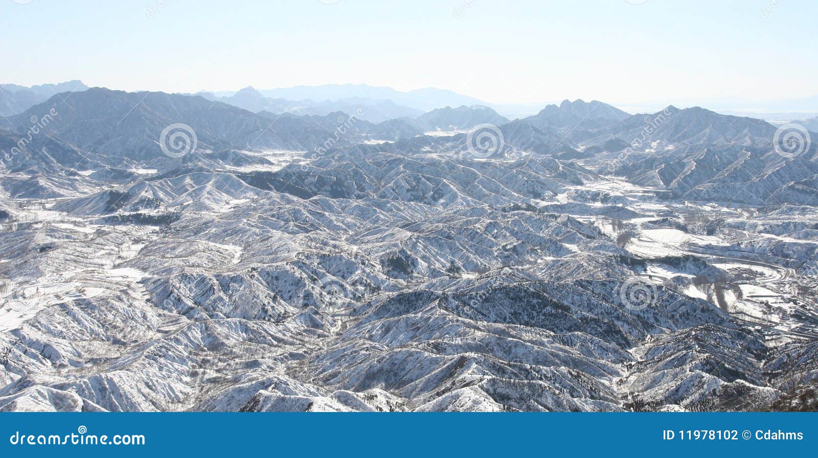 Snow mountains in China stock photo. Image of panorama - 11978102