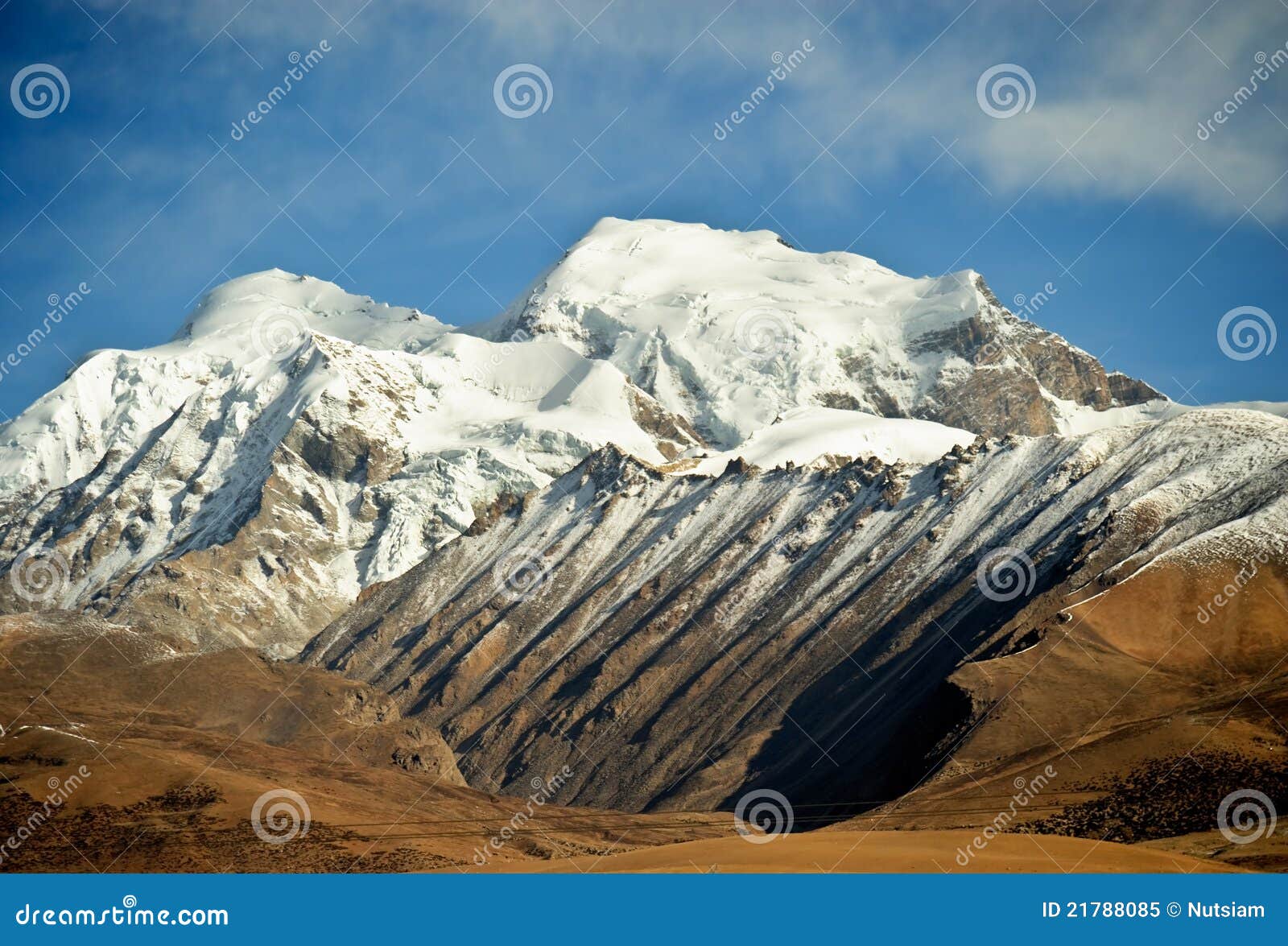 Snow mountains in Tibet stock image. Image of outdoors - 21788085