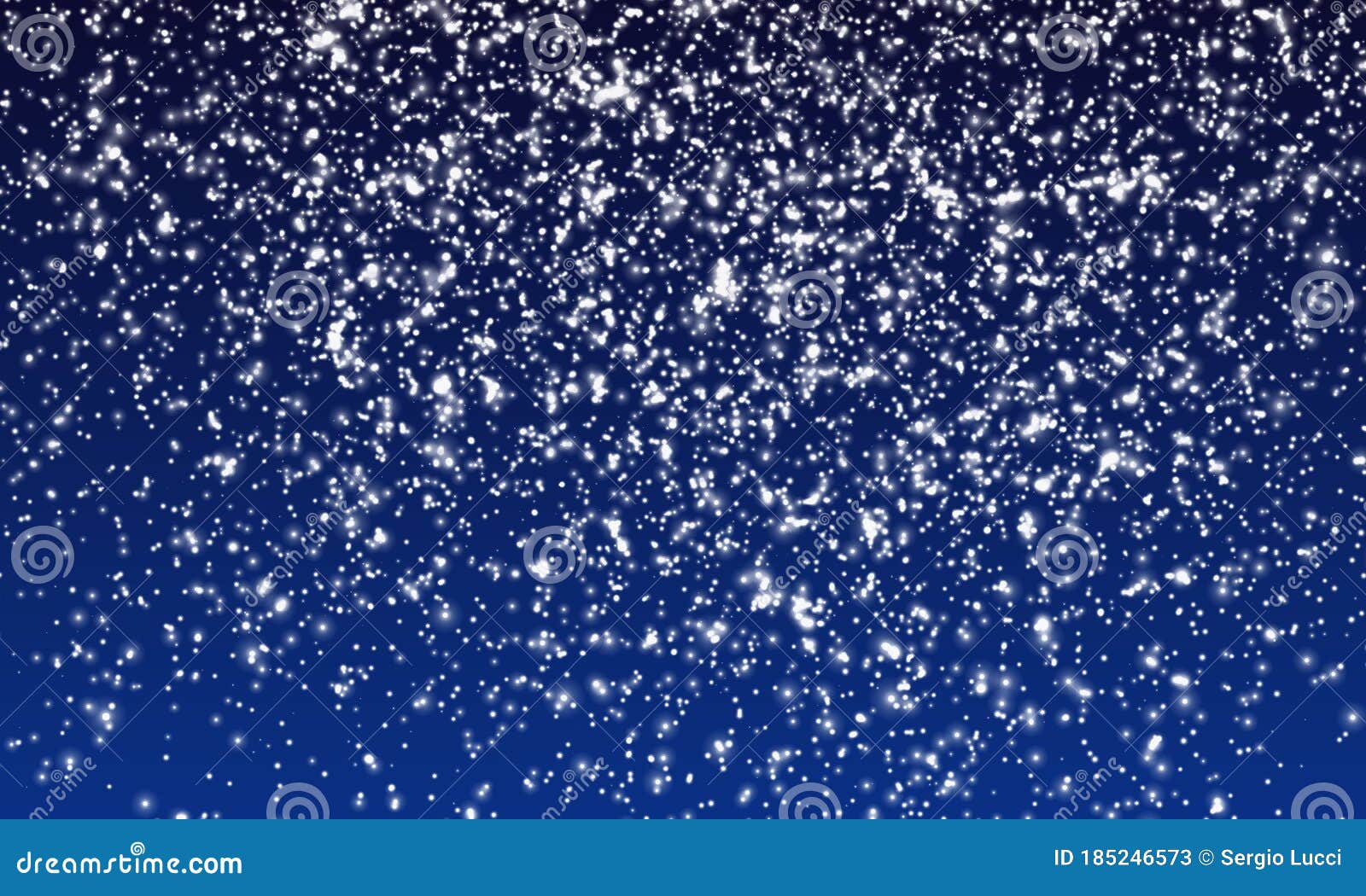 Snow Night. White Snowflakes. Falling Snow. Stock Vector - Illustration ...