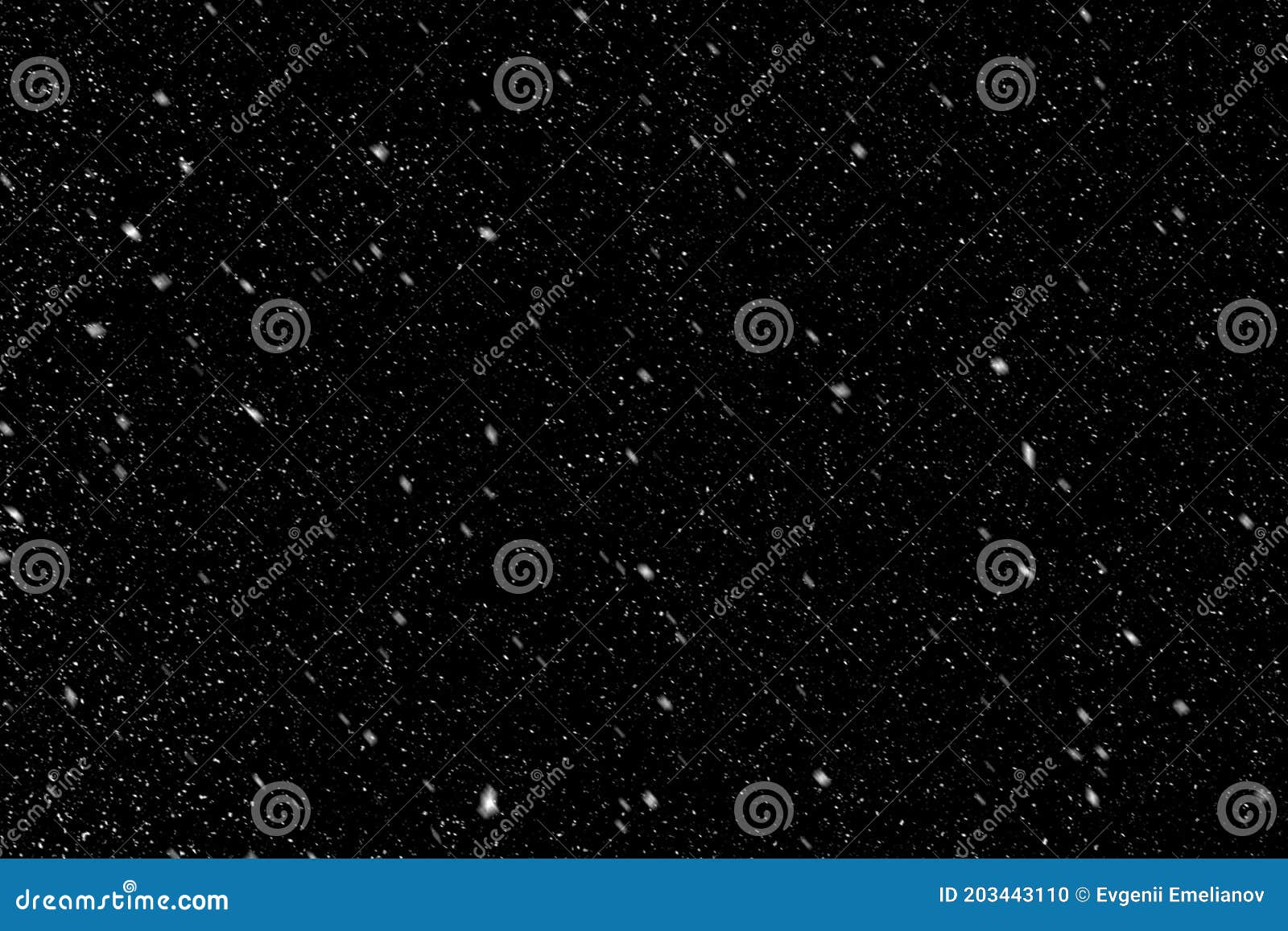 Snow Overlay Effect on the Black Background Stock Illustration ...