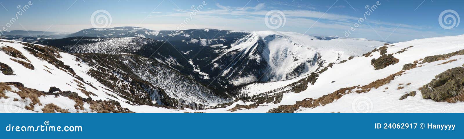 Snow panorama stock image. Image of season, house, banners - 24062917