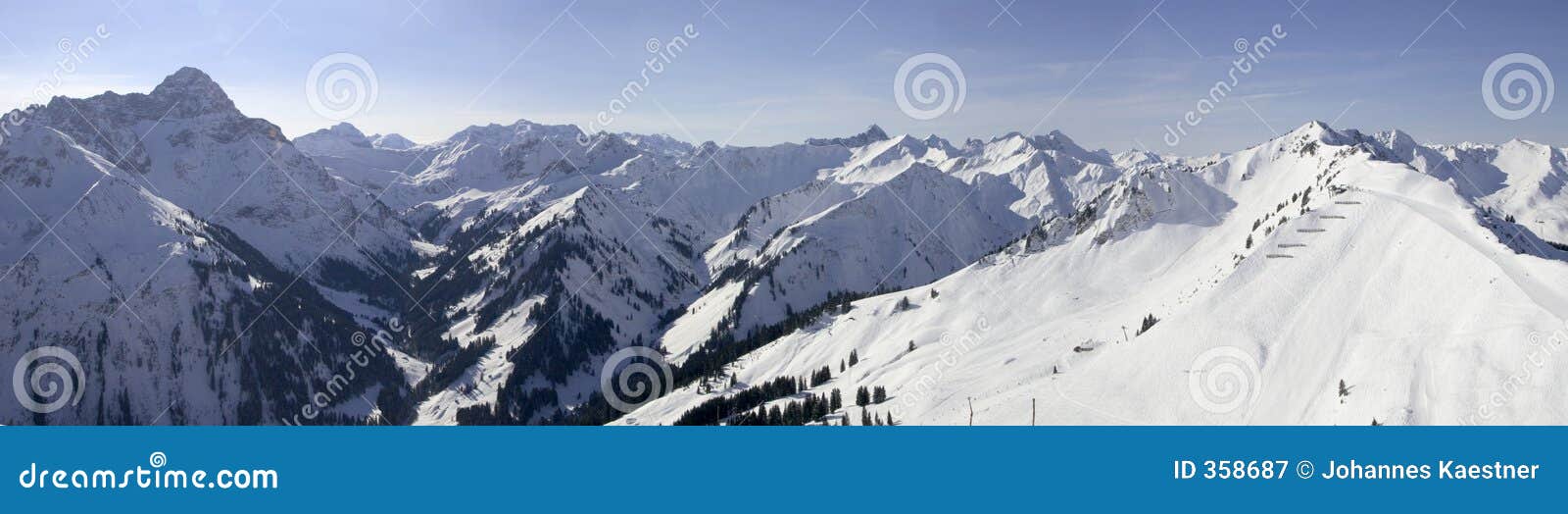 Snow Panorama stock image. Image of snow, coldness, white - 358687