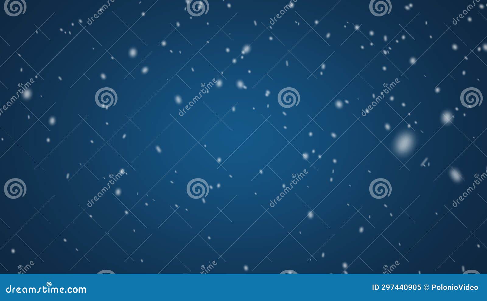 Snow Particles Falling with Blue Background Stock Video - Video of ...