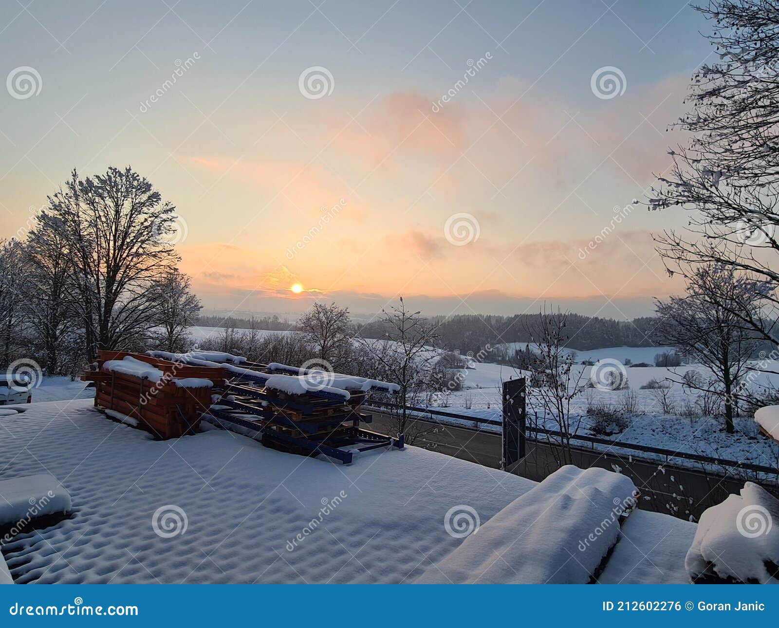 Snow in Passau stock photo. Image of snow, passau, nature - 212602276