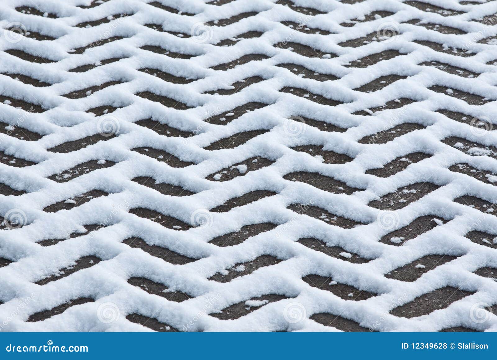 Snow Pattern stock photo. Image of pavement, ground, stones - 12349628