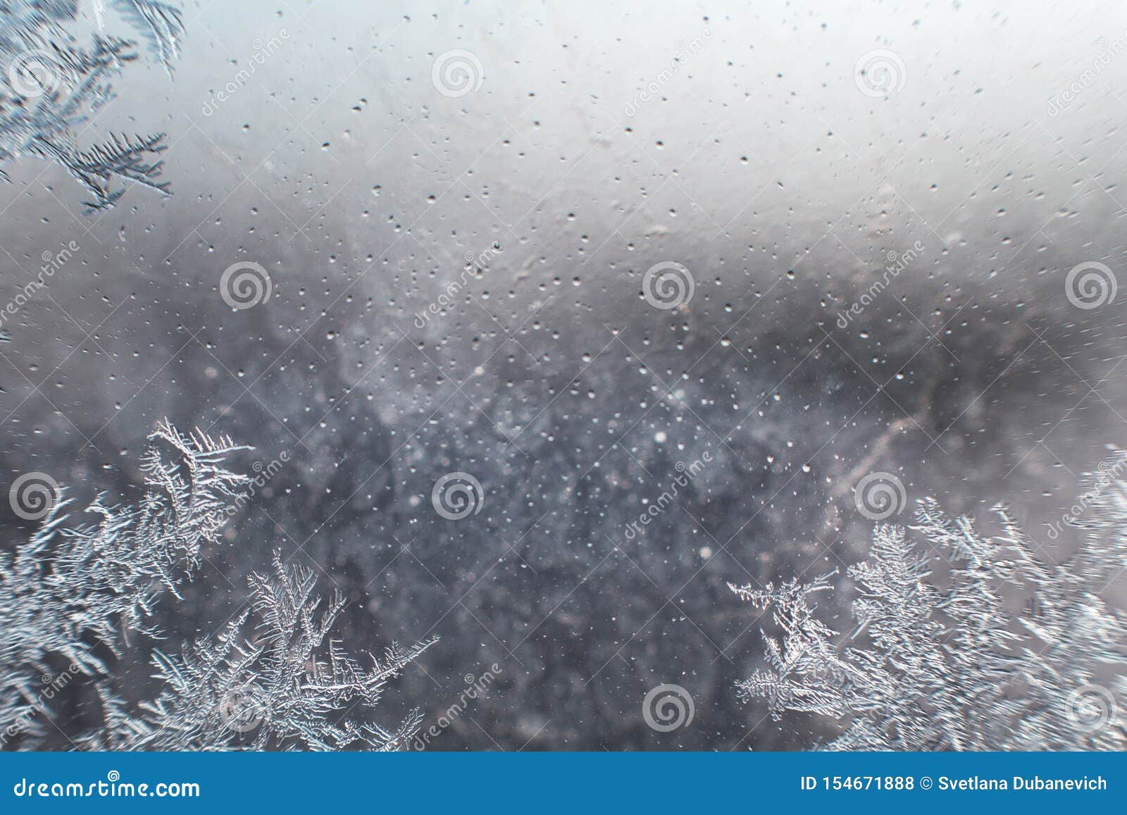 Snow pattern on the glass stock photo. Image of light - 154671888