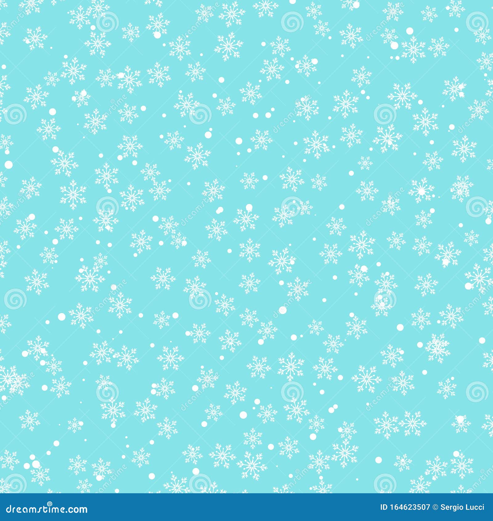 Snow Pattern. Vector Illustration. Falling Snow. Stock Vector ...