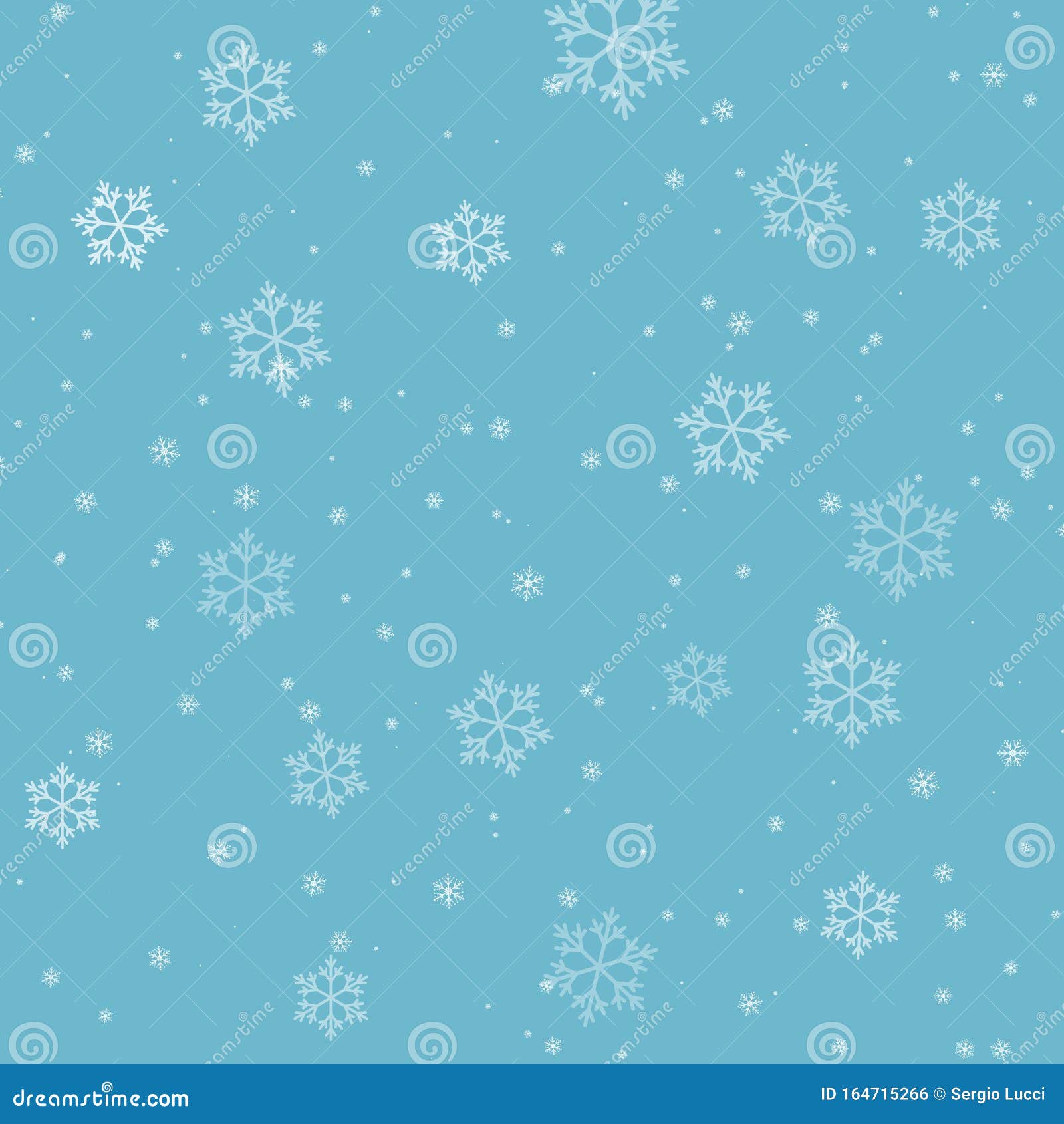 Snow Pattern. Vector Illustration. Falling Snow. Stock Vector ...