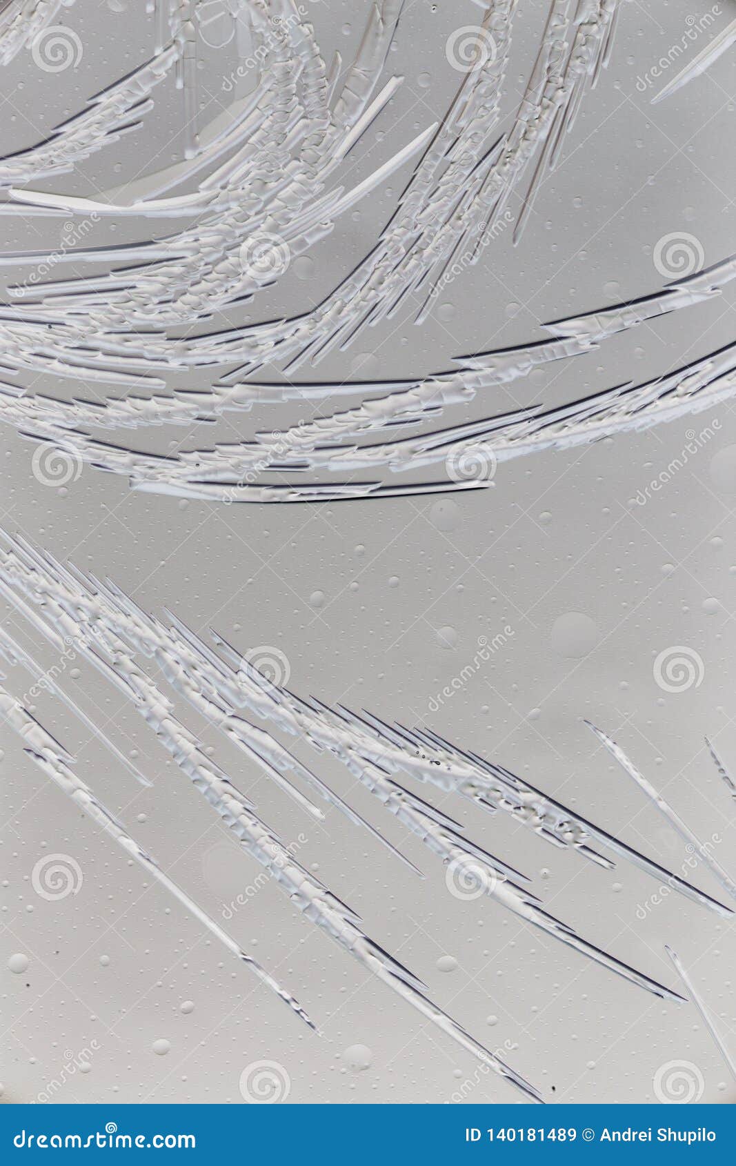 Snow Patterns on Glass As an Abstract Background Stock Image - Image of ...