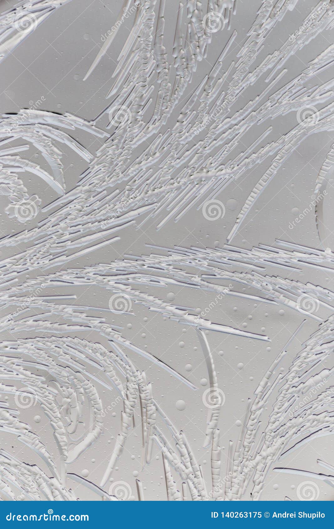 Snow Patterns on Glass As an Abstract Background Stock Image - Image of ...