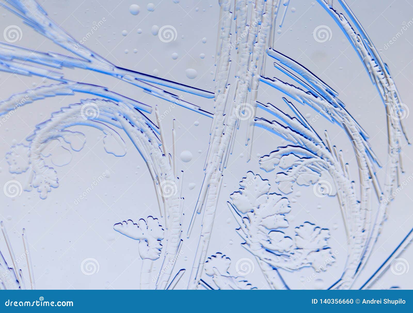 Snow Patterns on Glass As an Abstract Background Stock Photo - Image of ...