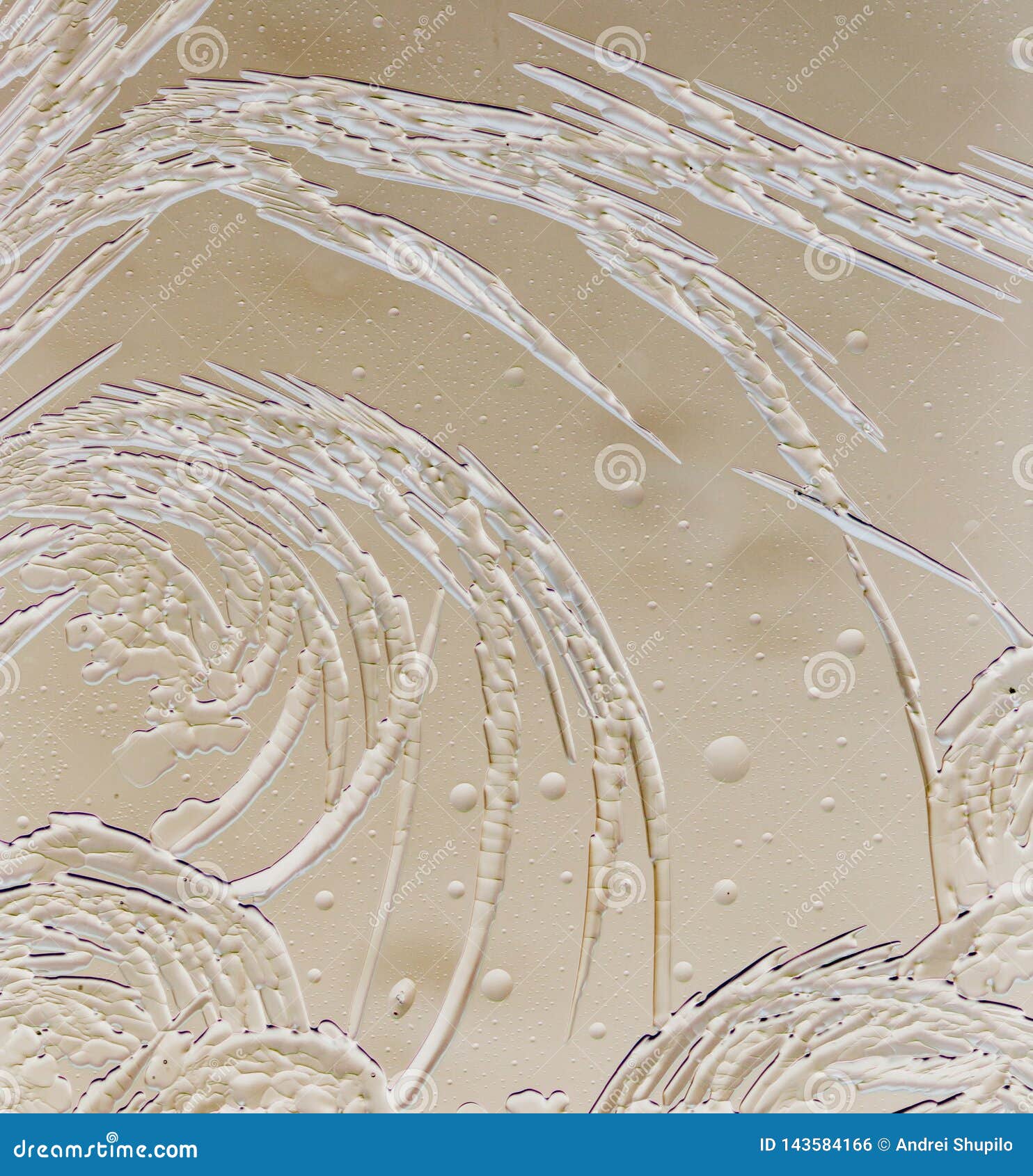 Snow Patterns on Glass As an Abstract Background Stock Photo - Image of ...