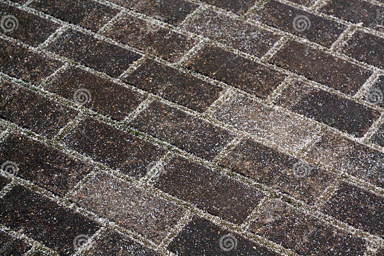 Snow on pavement texture. stock photo. Image of background - 109809922