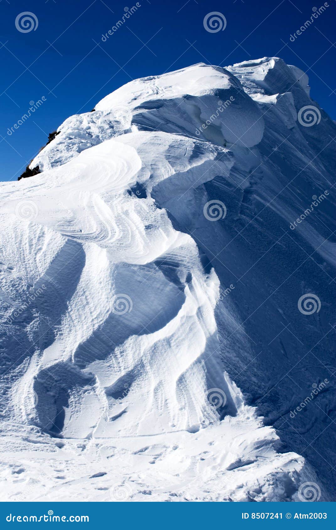 Snow peak stock image. Image of explore, peaks, pines - 8507241