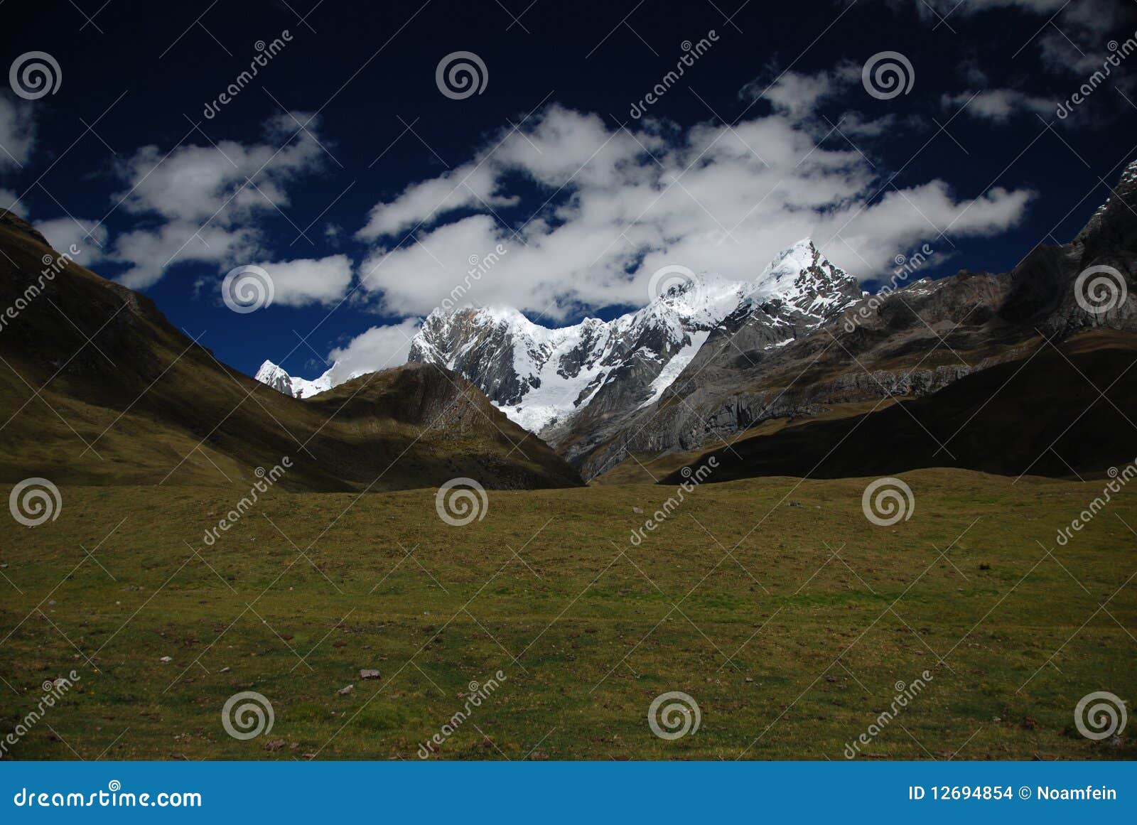 Snow Peaks and Mountains in Peru Stock Photo - Image of view, huayhuash ...