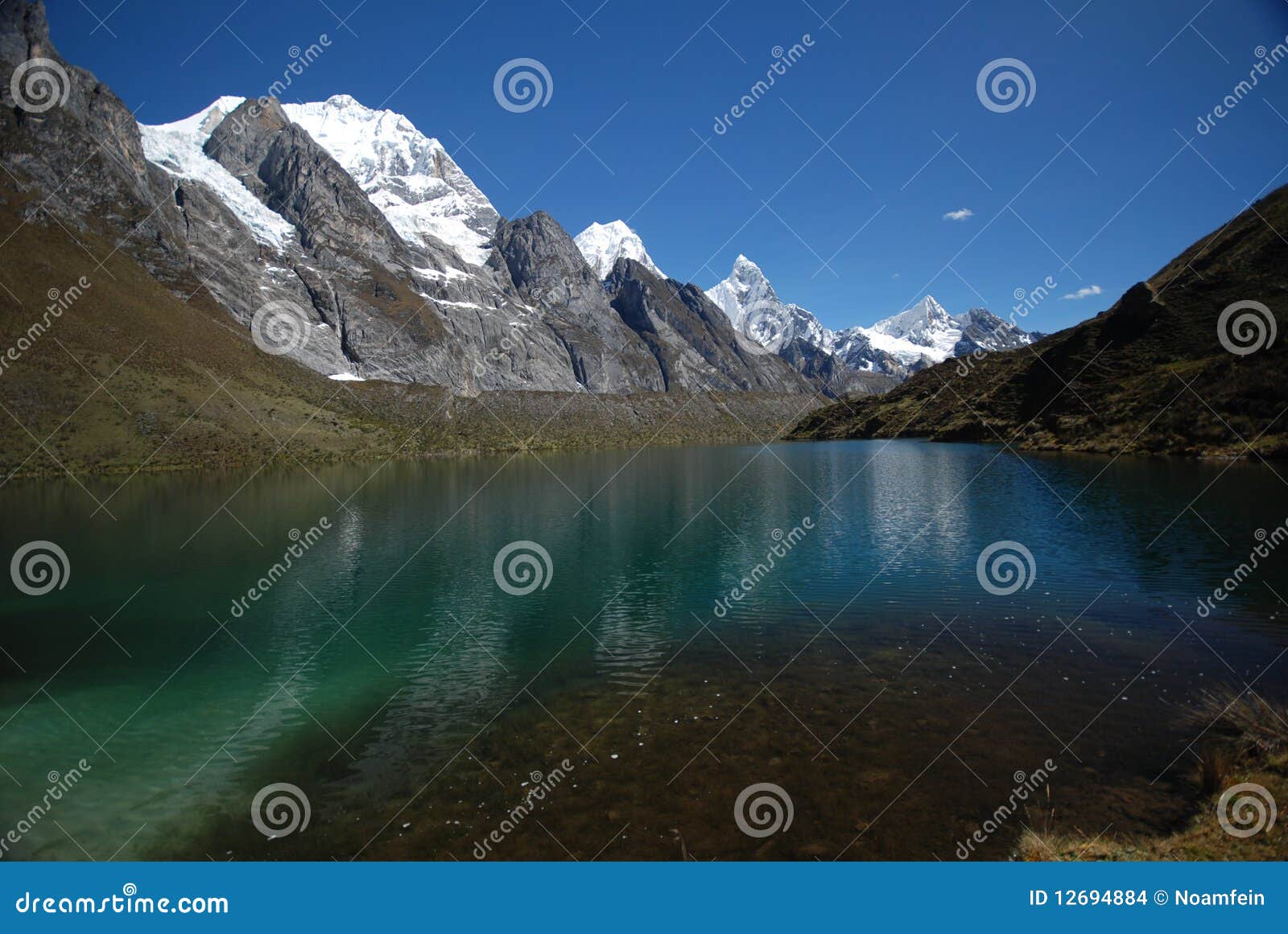 Snow Peaks and Mountains in Peru Stock Photo - Image of travel, hiking ...