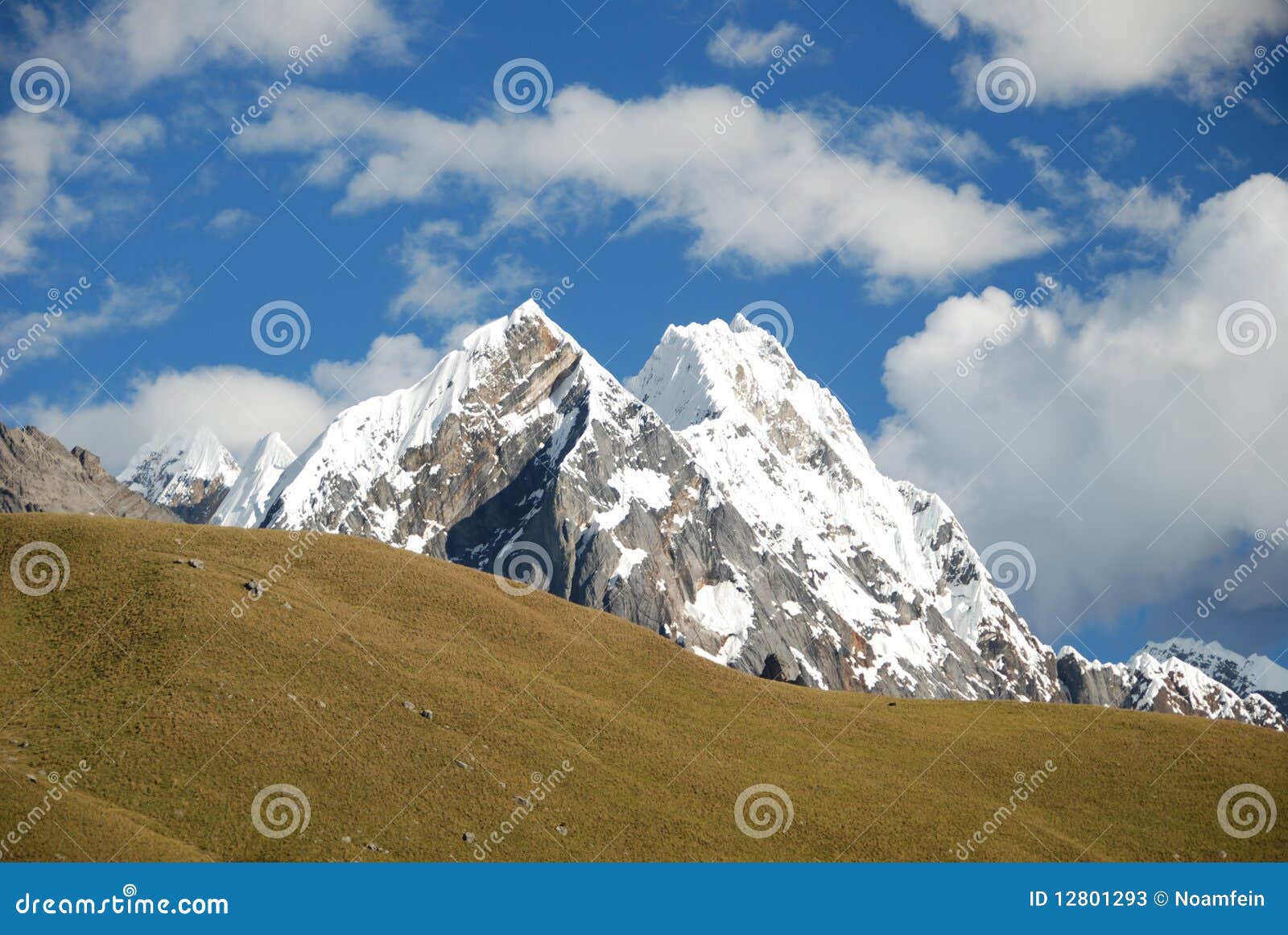 Snow Peaks and Mountains in Peru Stock Image - Image of skies, american ...