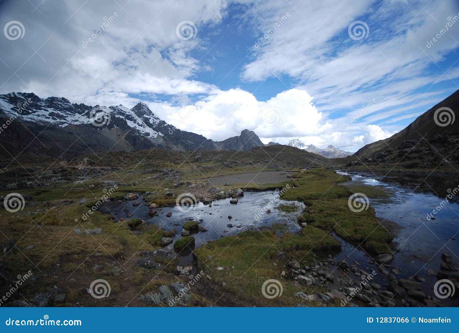 Snow Peaks and Mountains in Peru Stock Photo - Image of snow, peaks ...