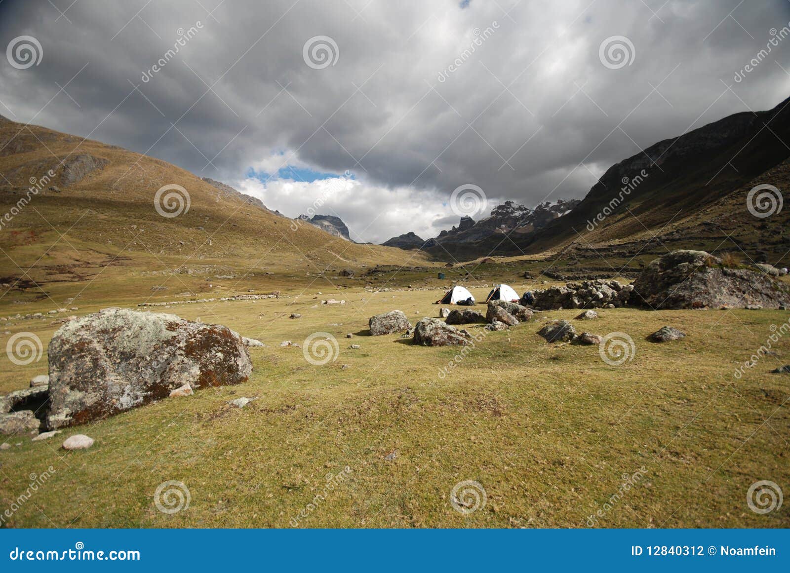 Snow Peaks and Mountains in Peru Stock Photo - Image of skies ...
