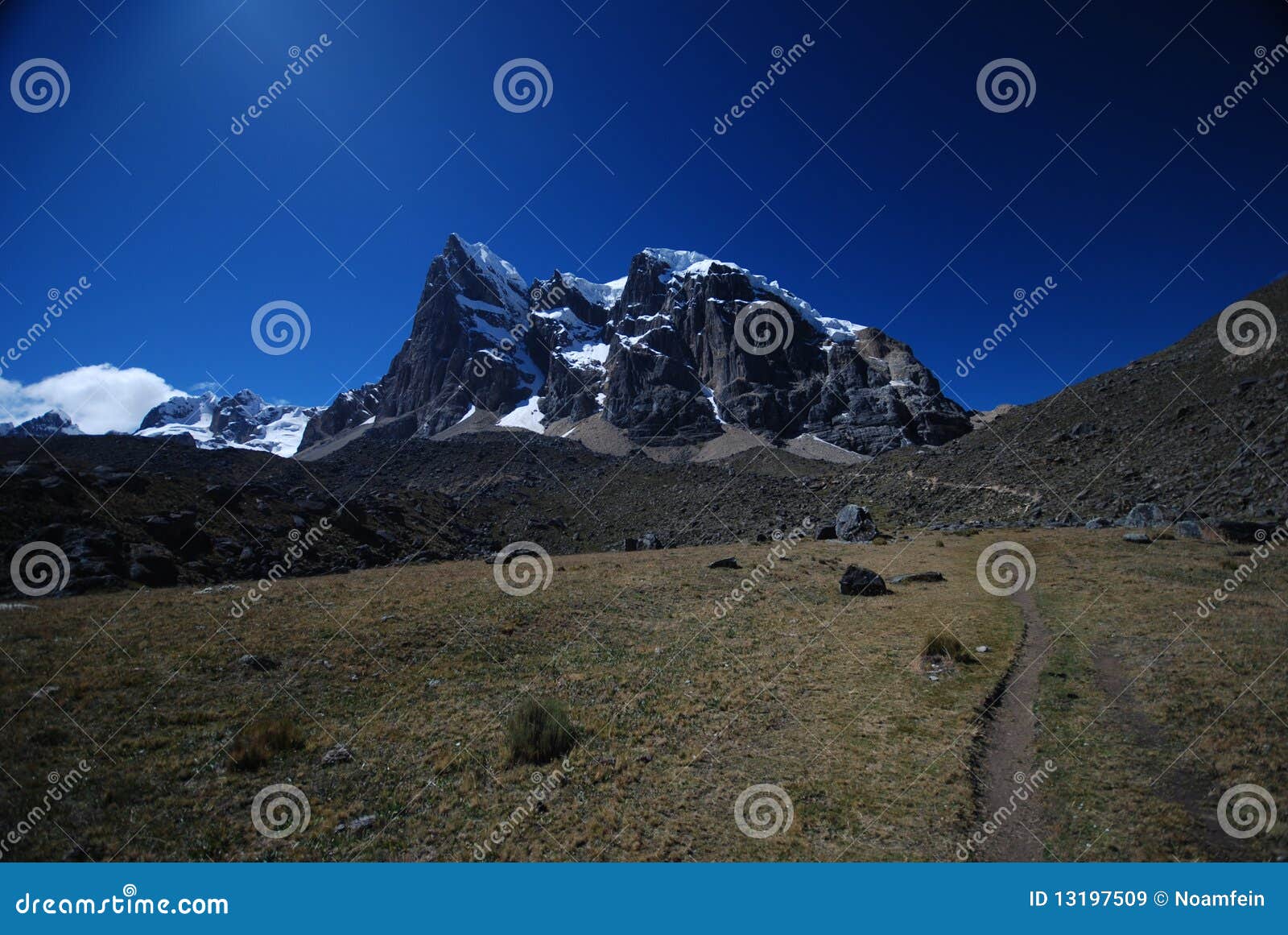 Snow Peaks and Mountains in Peru Stock Image - Image of skies, peaks ...