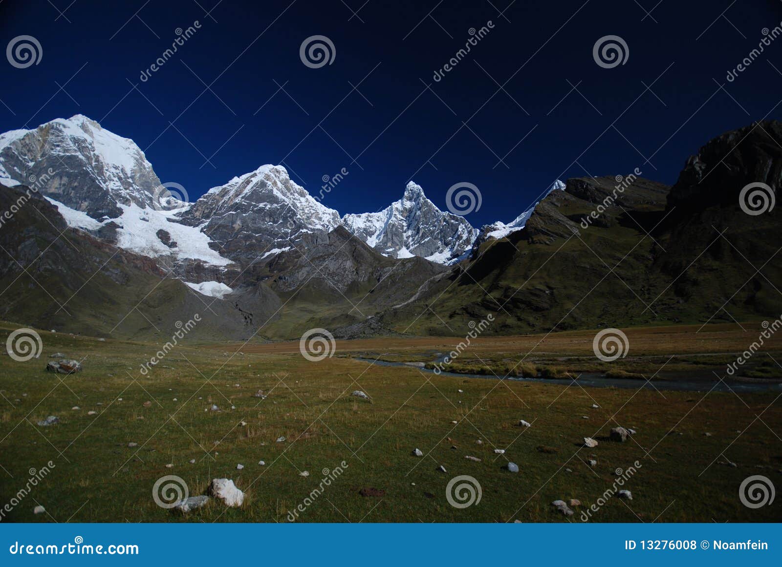 Snow Peaks and Mountains in Peru Stock Photo - Image of nature ...
