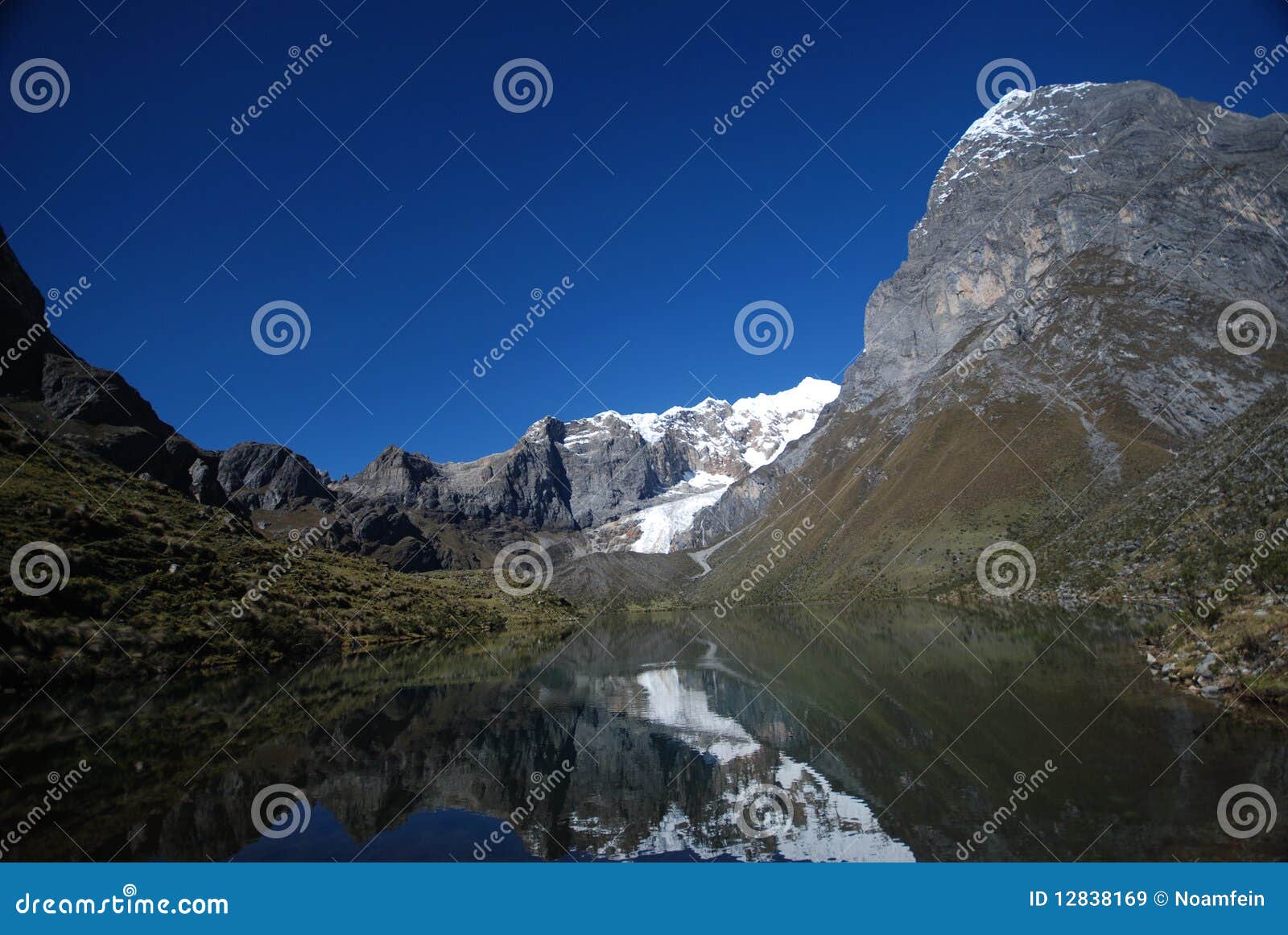 Snow peaks in Peru stock image. Image of peaks, hiking - 12838169