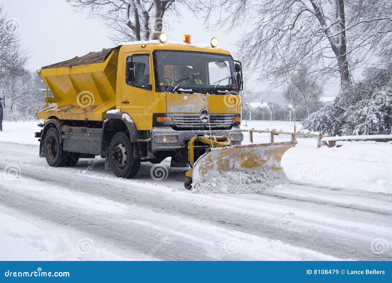 Snow plough stock image. Image of truck, cold, white, plough - 8108479