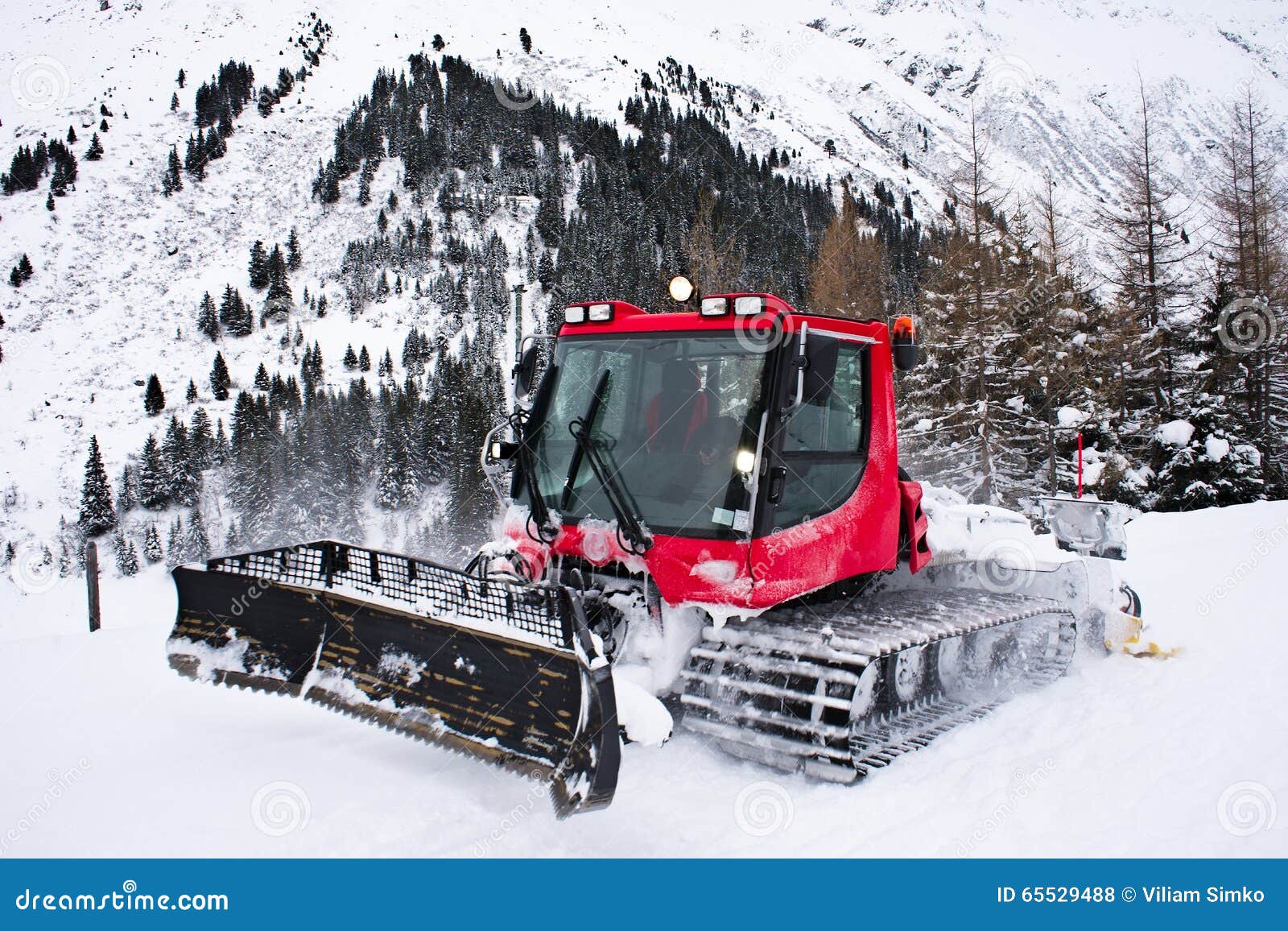 Snow plough stock photo. Image of nature, preparation - 65529488